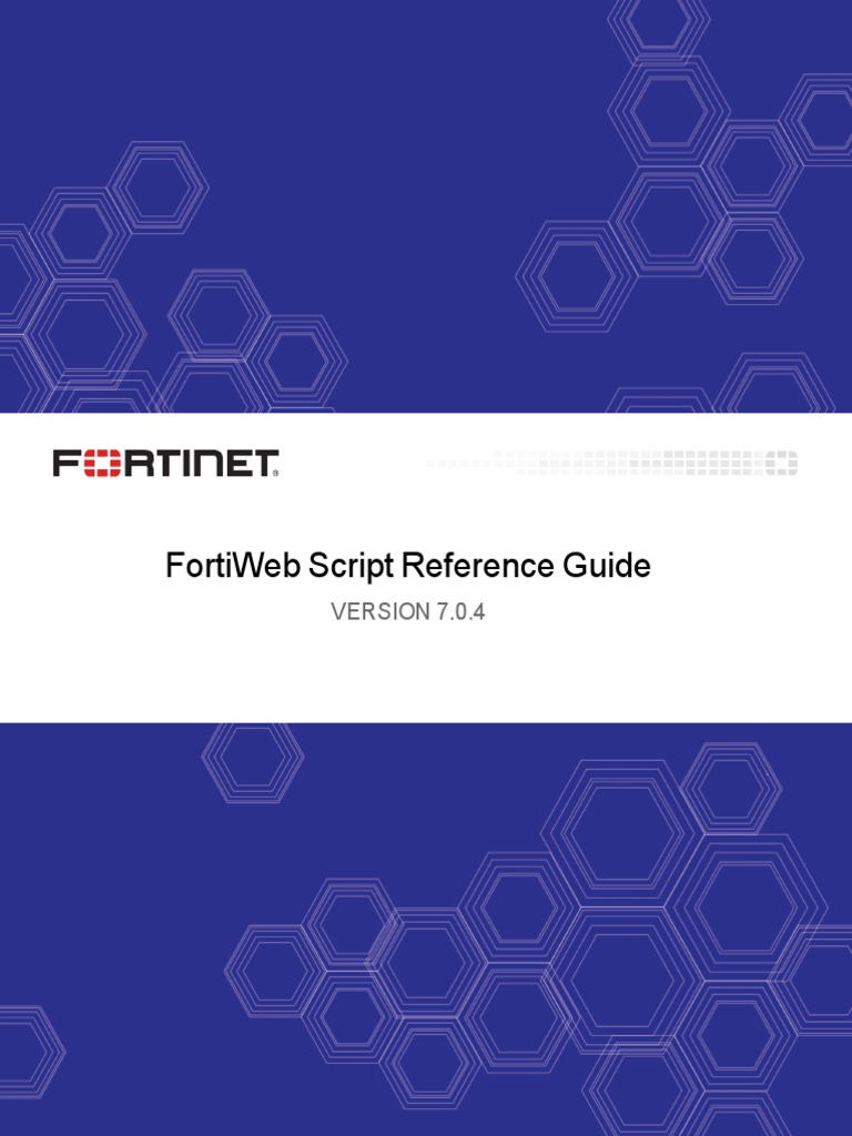 Fortiweb Script Reference Guide 7.04 | PDF | Hypertext Transfer Protocol | Http Cookie