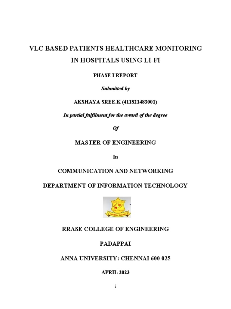 VLC Based Health Care Monitoring System in Hospital Using LIFI | PDF | Pulse ...