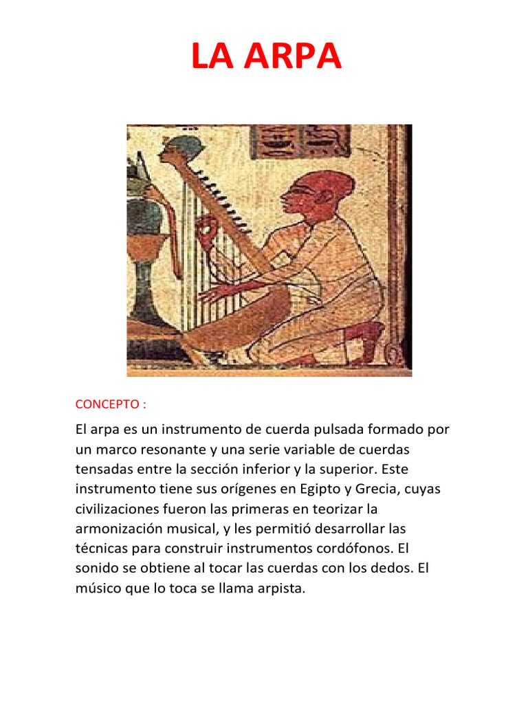 Concepto de La Arpa | PDF | Instrumentos musicales | Tecnología musical