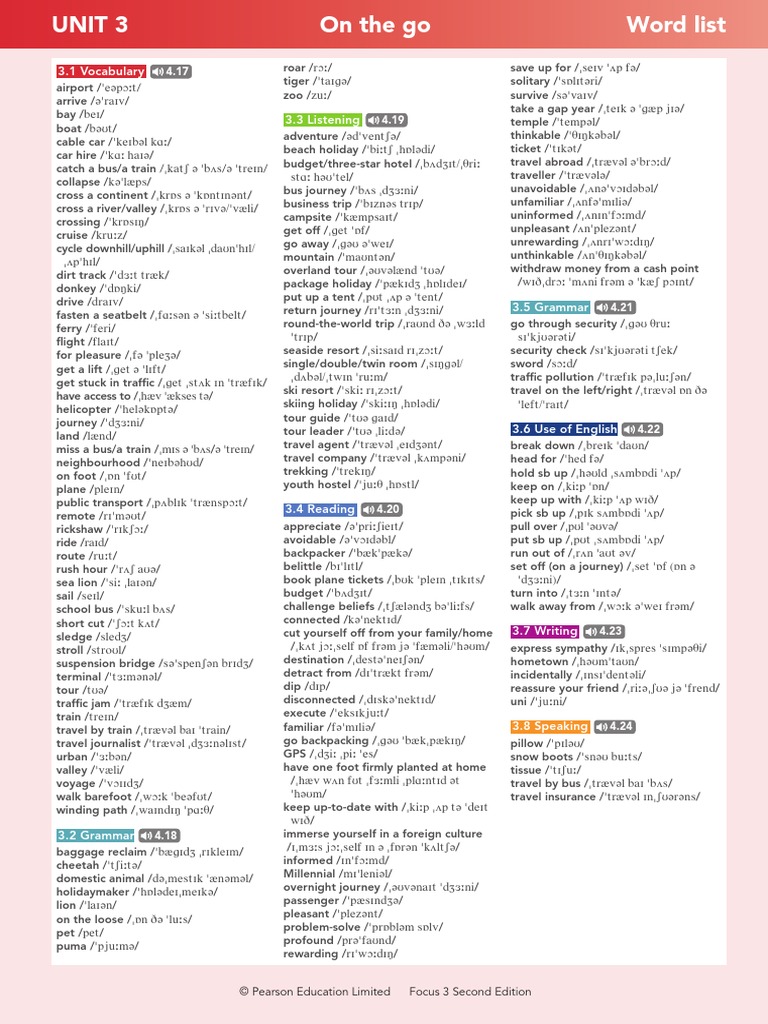 3.1 Vocabulary | PDF