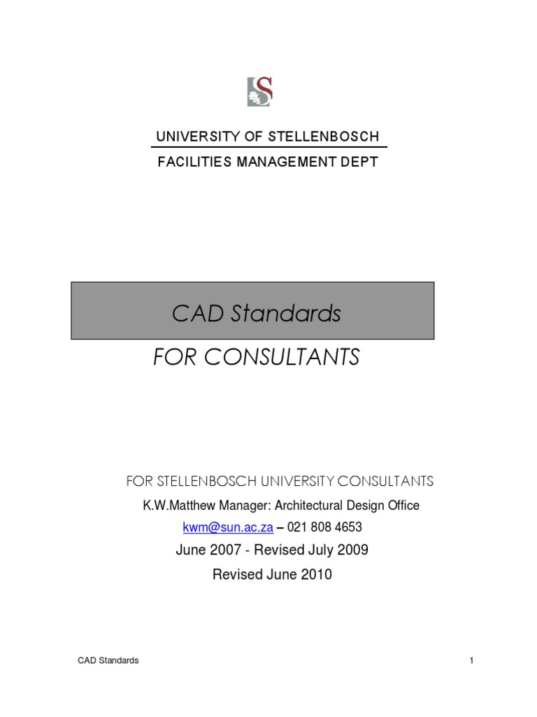 CAD Standards | PDF | Auto Cad | Technical Drawing