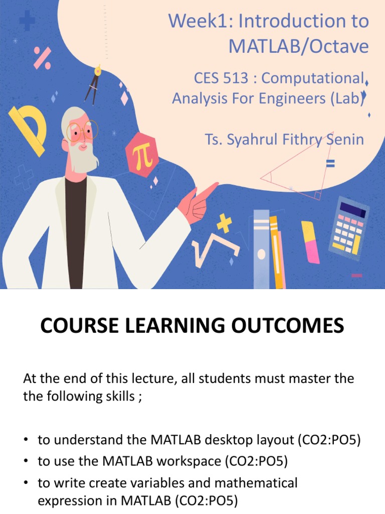 Matlab - Week1 - General | PDF | Matlab | Variable (Computer Science)