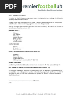 FIFA Trial Form for Players | PDF | Fifa | Justice