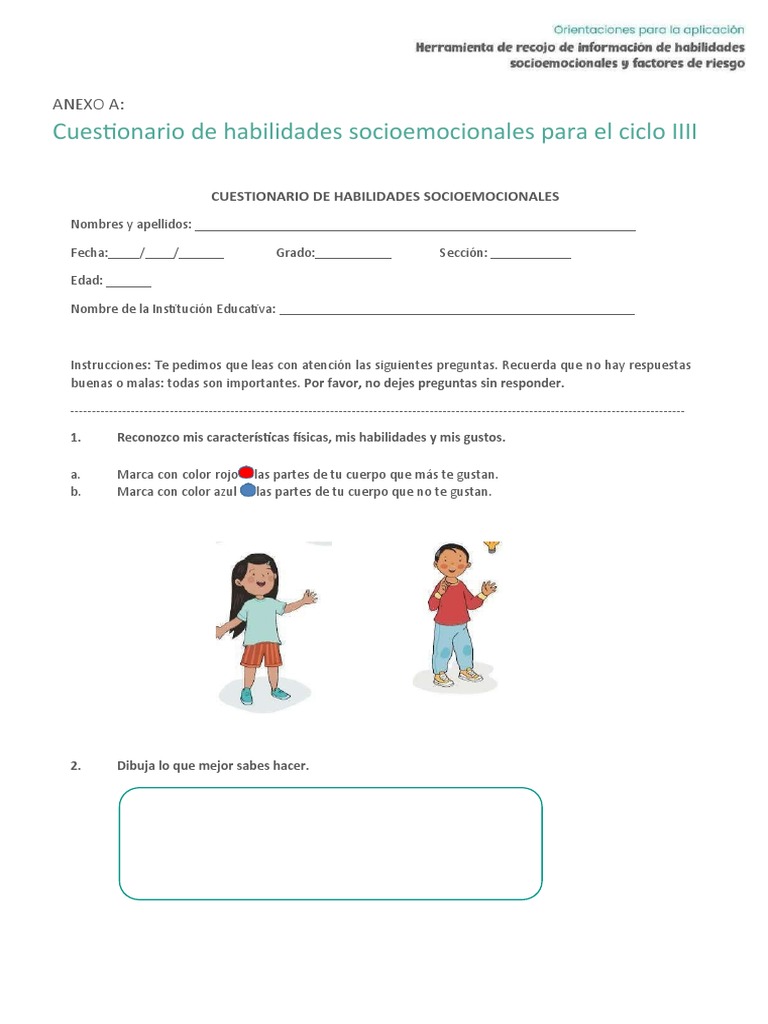 ORIENTACIONES PARA LA APLICACIÓN - Primaria - CICLO III | PDF | Adultos | Las emociones