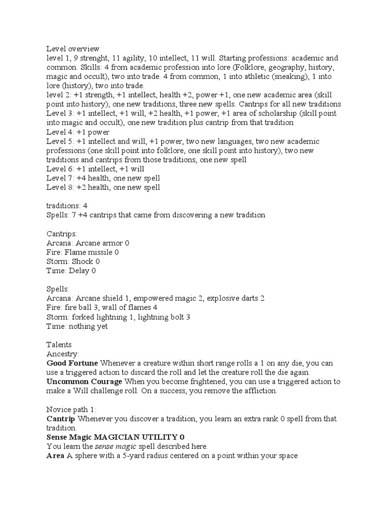 SotDL Level 20 Overview | PDF