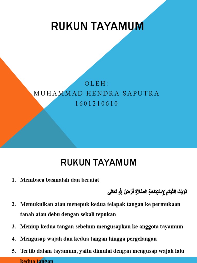Tayammum | PDF
