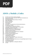 Ados-2 Module 3 Codes | PDF