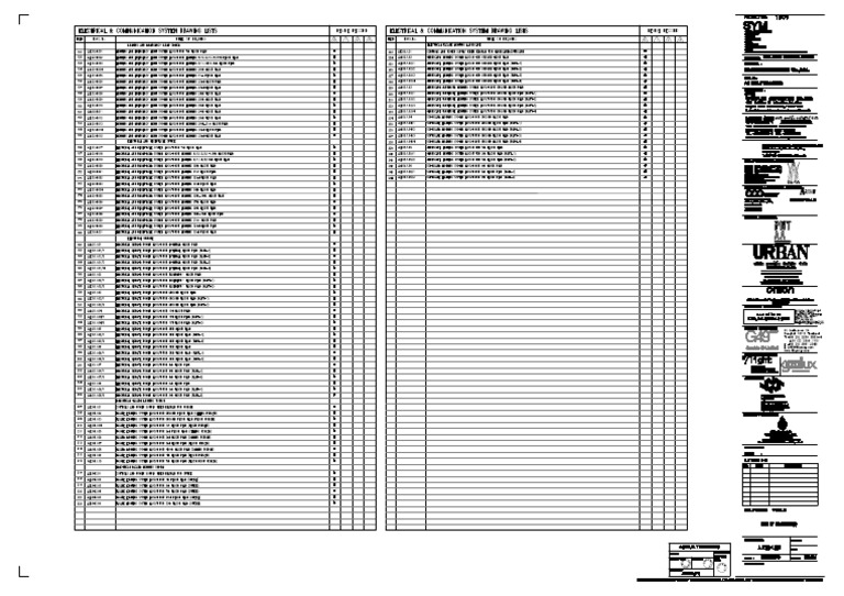 A.e.00.1.002 List of As Built Drawing | PDF