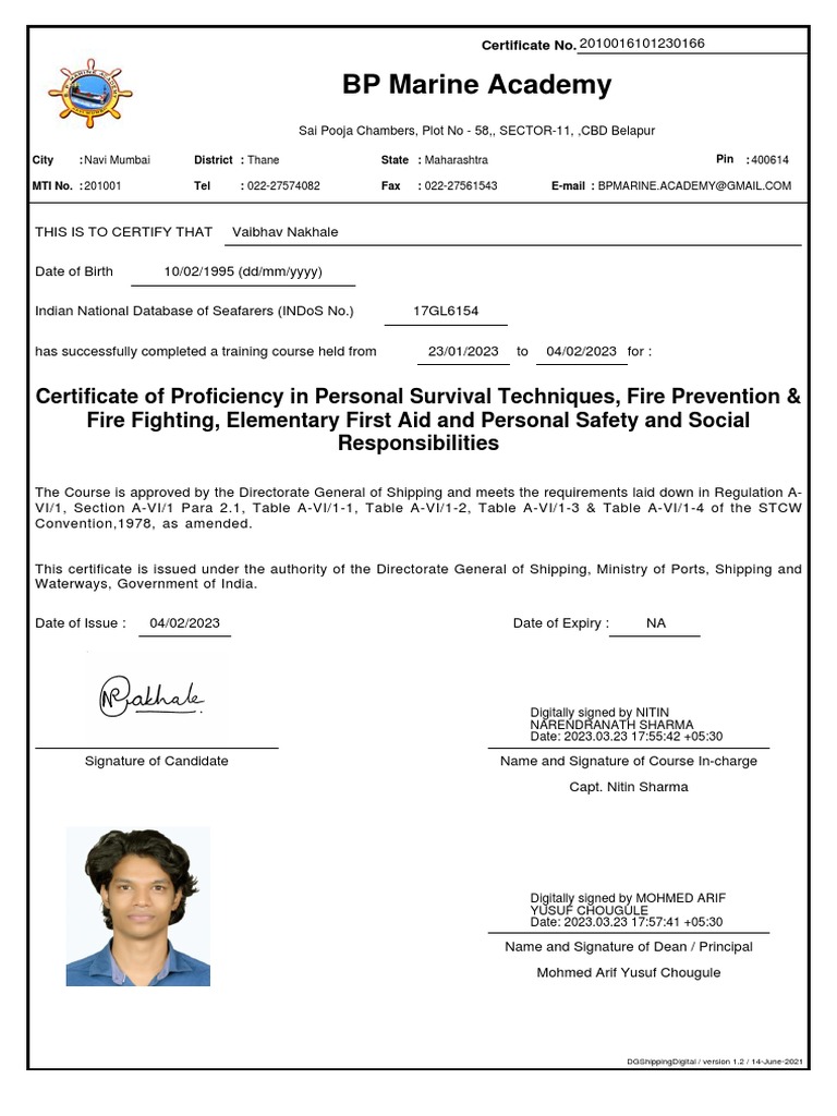 BP Marine Academy | PDF | Shipping | Water Transport