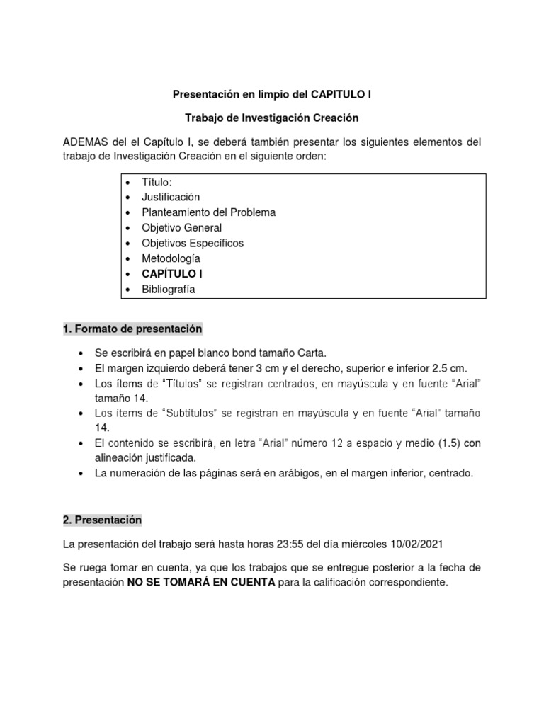 Presentación CAPITULO I | PDF