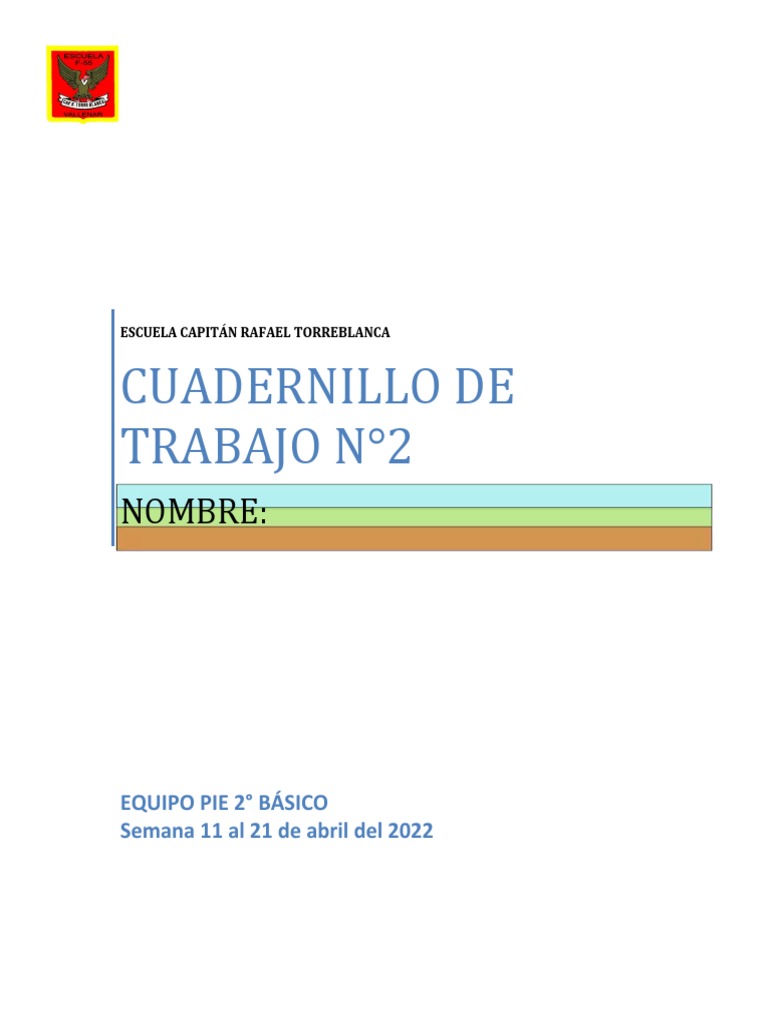 Cuadernillo de Trabajo N°2: Nombre | PDF