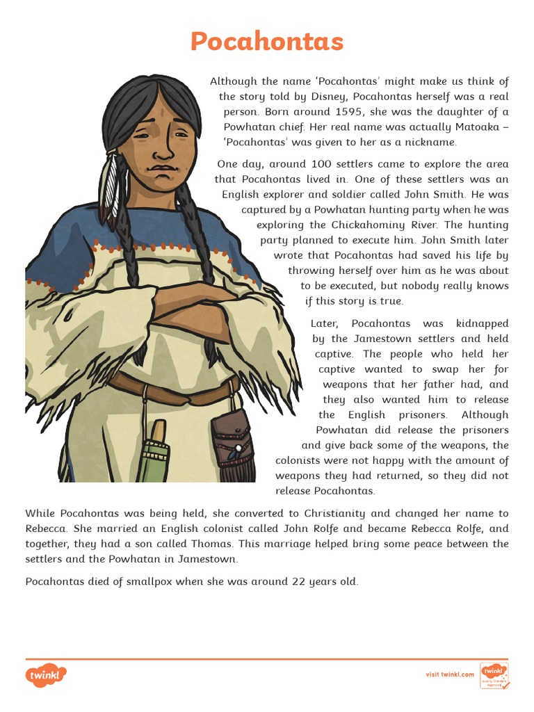 Pocahontas | PDF | Thirteen Colonies | Indigenous Peoples Of The ...