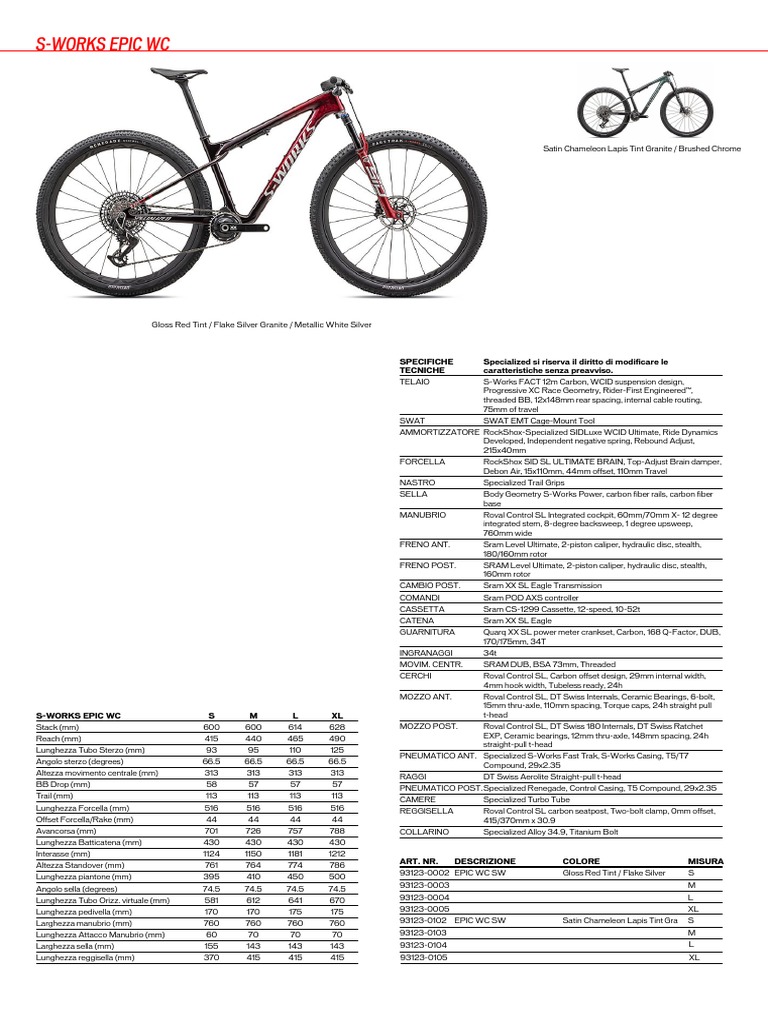 Specialized Epic World Cup S-Works | PDF | Private Transport | Land ...