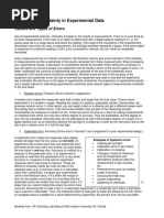 Types of Errors in Physics | PDF