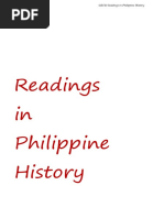 Lesson 1 - Readings in Philippine History | PDF | Historiography | Historian