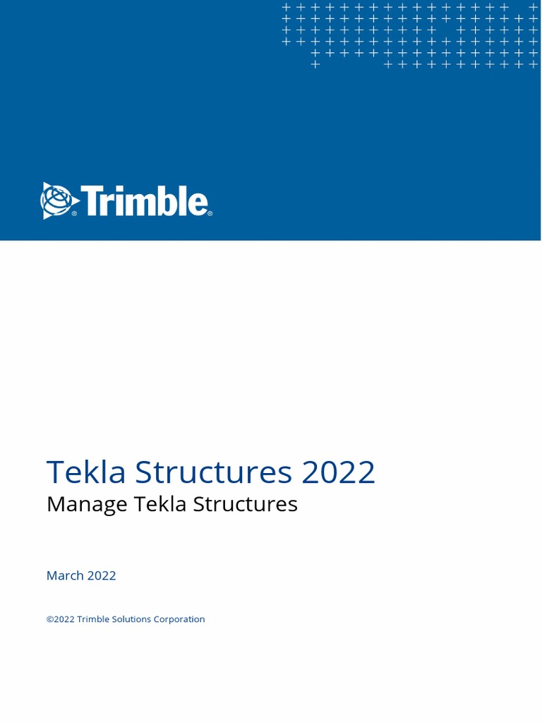 Manage Tekla Structures | PDF | Installation (Computer Programs ...