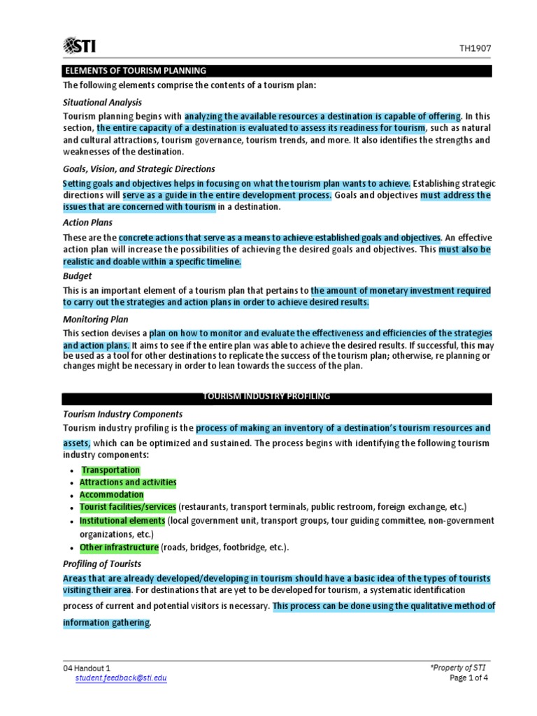 04 Handout 1 PDF | PDF | Environmental Impact Assessment | Tourism