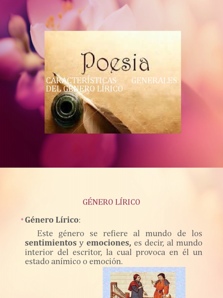 Género Lírico 1º | PDF | Poesía | Rima