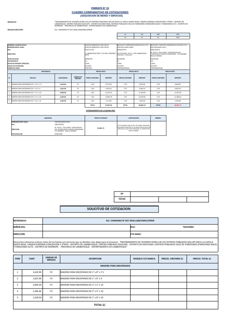 Formato de Cotizacion | PDF