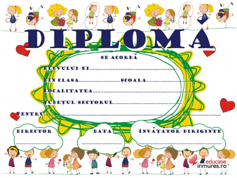 Diploma Copii Care Fac Sport-Compressed | PDF