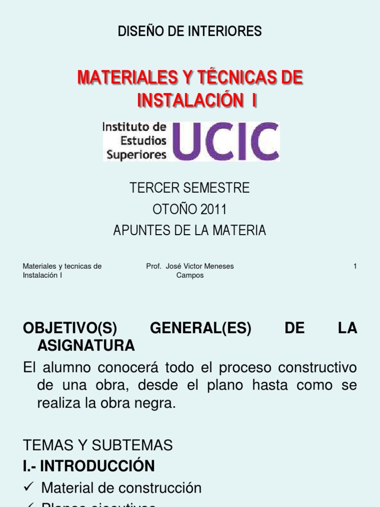 Materiales y Tecnicas de Instalacion I | PDF | Fundación (Ingeniería ...