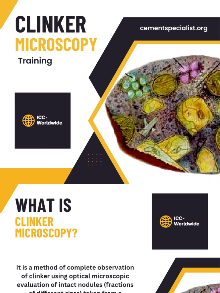 Clinker Microscopy Training ICC Eng 2023 | PDF | Microscopy | X Ray ...
