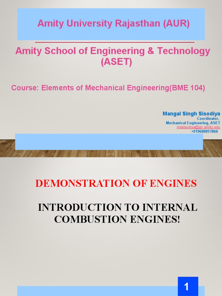 Internal Combustion Engine Overview | PDF | Internal Combustion Engine | Engines