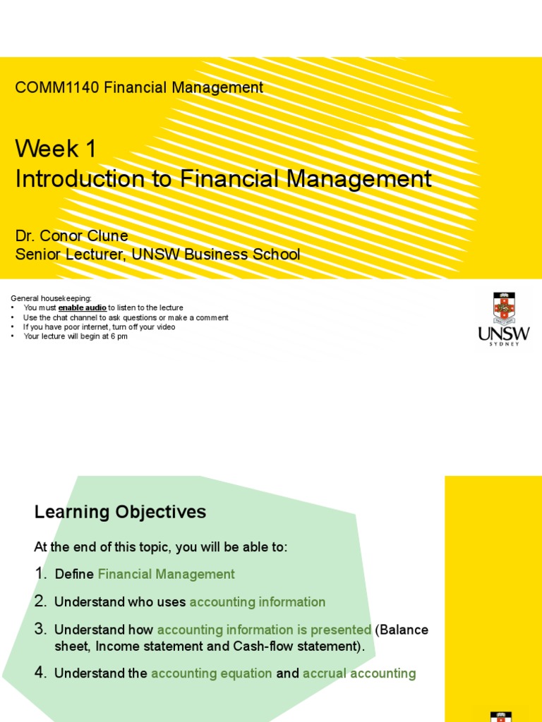 COMM1140 - 2021T1 - Week 1 Lecture Slides - Master Deck From Live ...