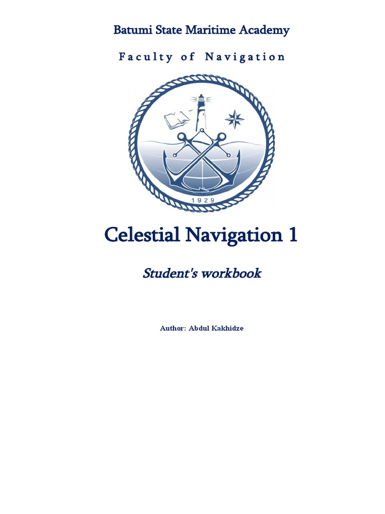 Celestial Navigation 1: Batumi State Maritime Academy | PDF ...