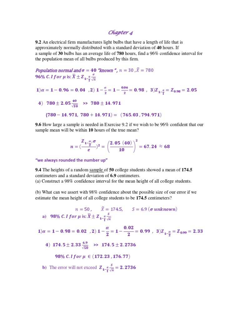 Sta 205 QNS | PDF | Confidence Interval | Standard Deviation