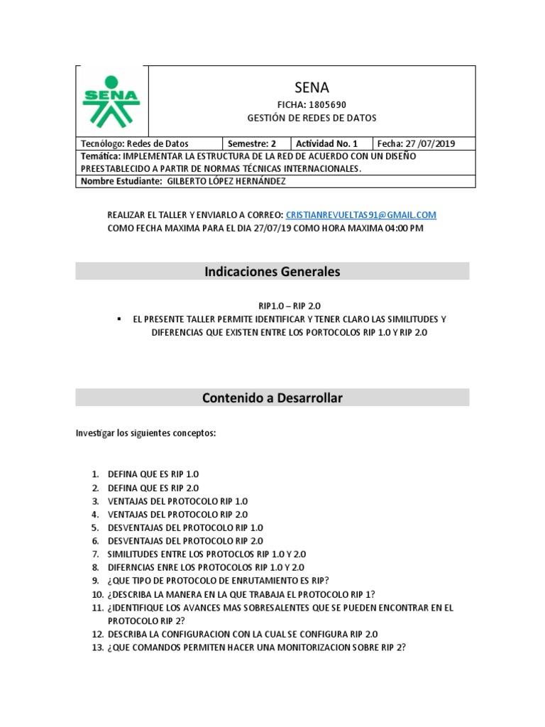 Rip 2 | PDF | Enrutador (Computación) | Protocolos de capa de red
