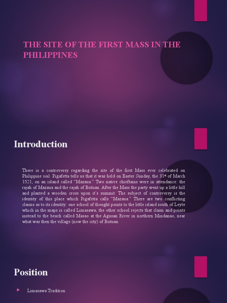 First Mass in the Philippines: Limasawa vs. Masao | PDF | Exploration ...