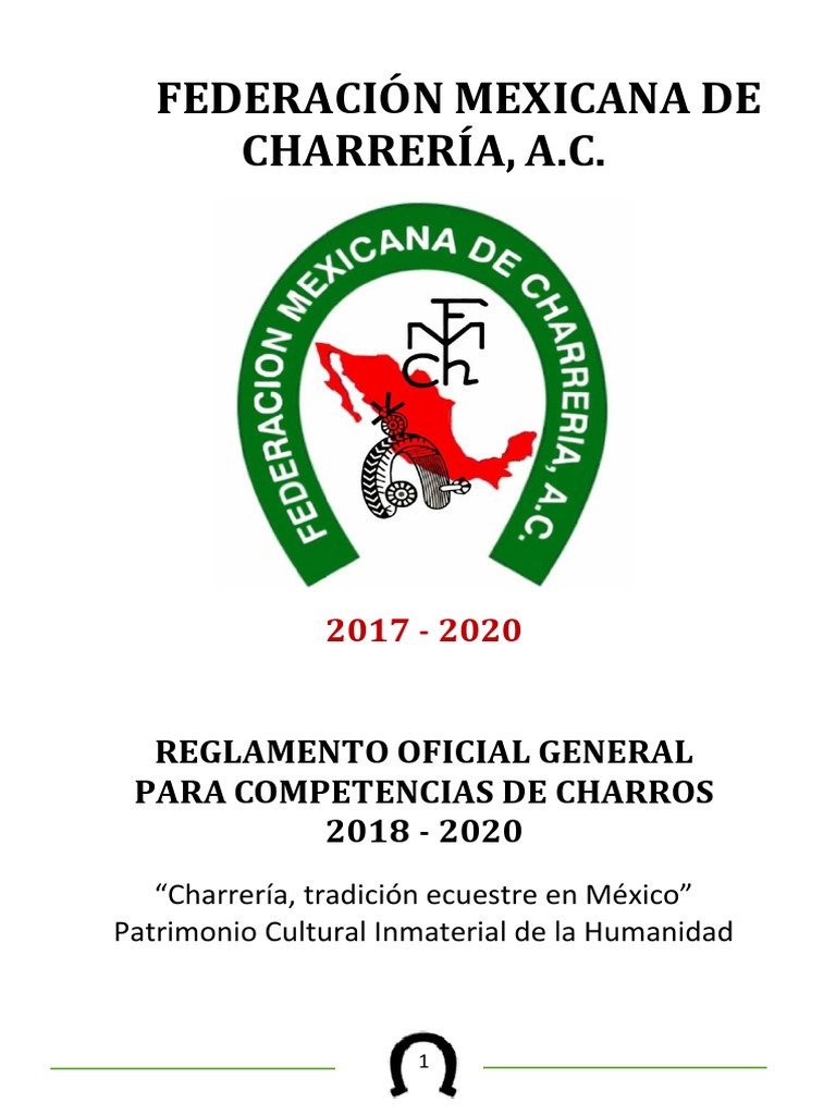 Reglamento Oficial Charros Cat Libre y Juvenil 2018-2020 | PDF