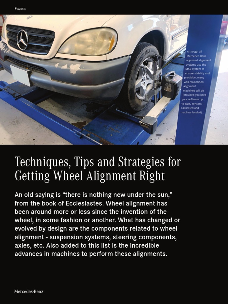 Techniques Tips and Strategies For Getting Wheel Alignment Right | PDF ...