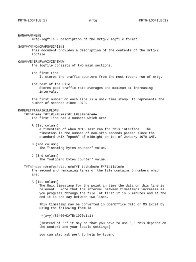 MRTG Logfile | PDF | Bit Rate | Computer Architecture