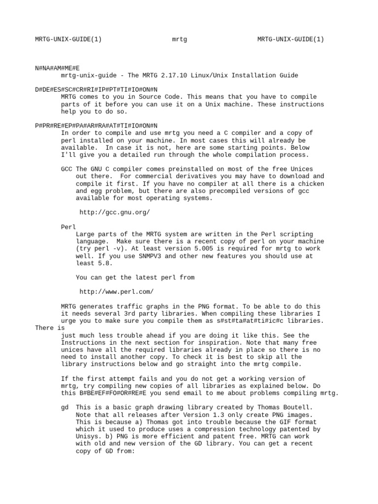 Mrtg Unix Guide Pdf Compiler Unix