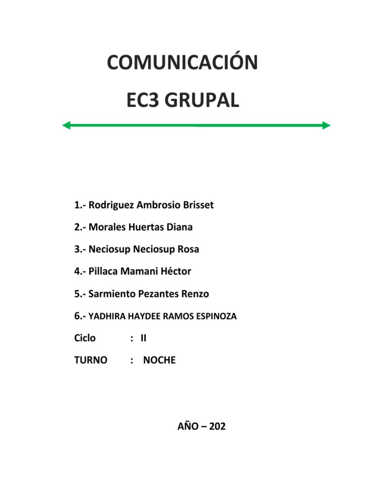 Actividad Grupal Ec3 Proceso Narrativo | PDF