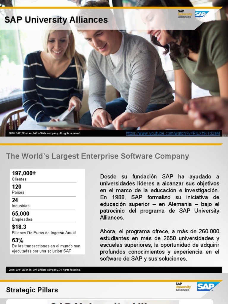 SAP University Alliances: 2016 SAP SE or An SAP Affiliate Company. All Rights Reserved | PDF ...