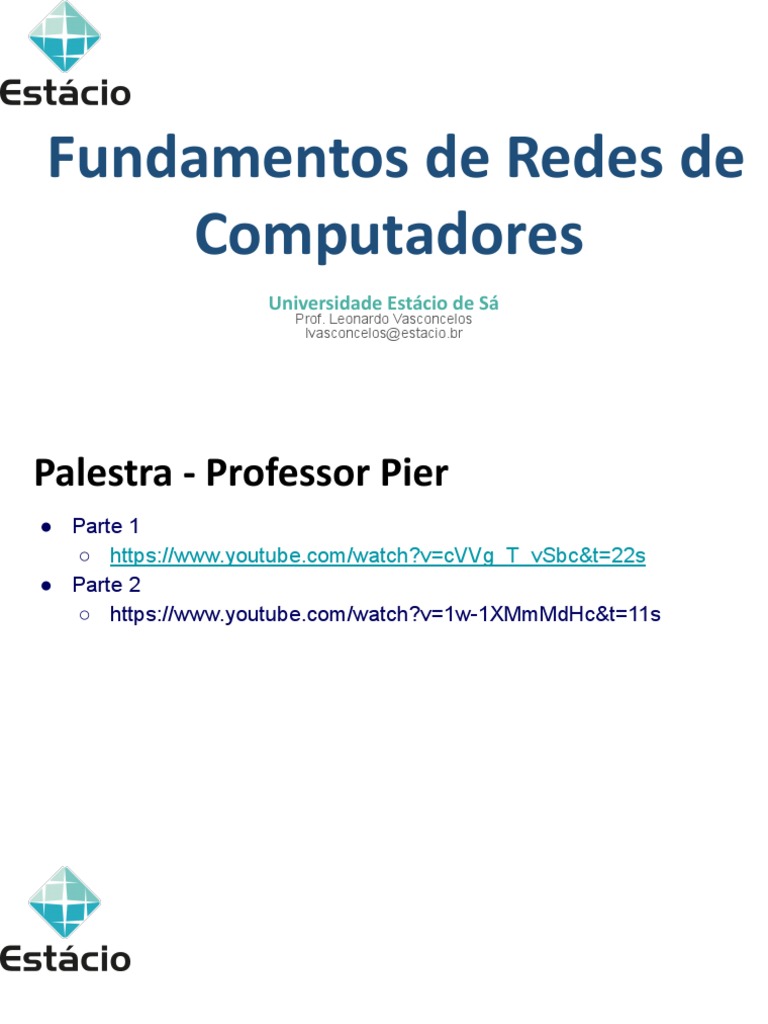 Aula 5 Noite - Fundamentos de Redes de Computadores | Download grátis ...