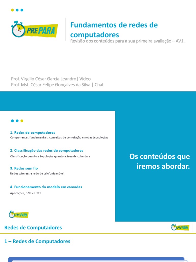 Fundamentos de Redes de Computadores: Revisão Dos Conteúdos para A Sua ...