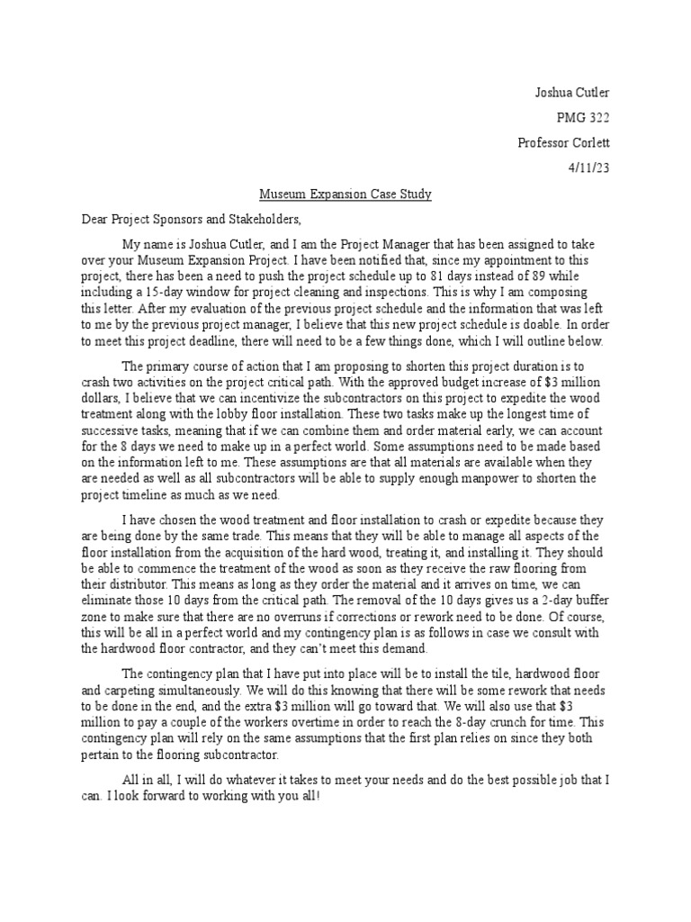 PMG 322 Case Study | Download Free PDF | Flooring