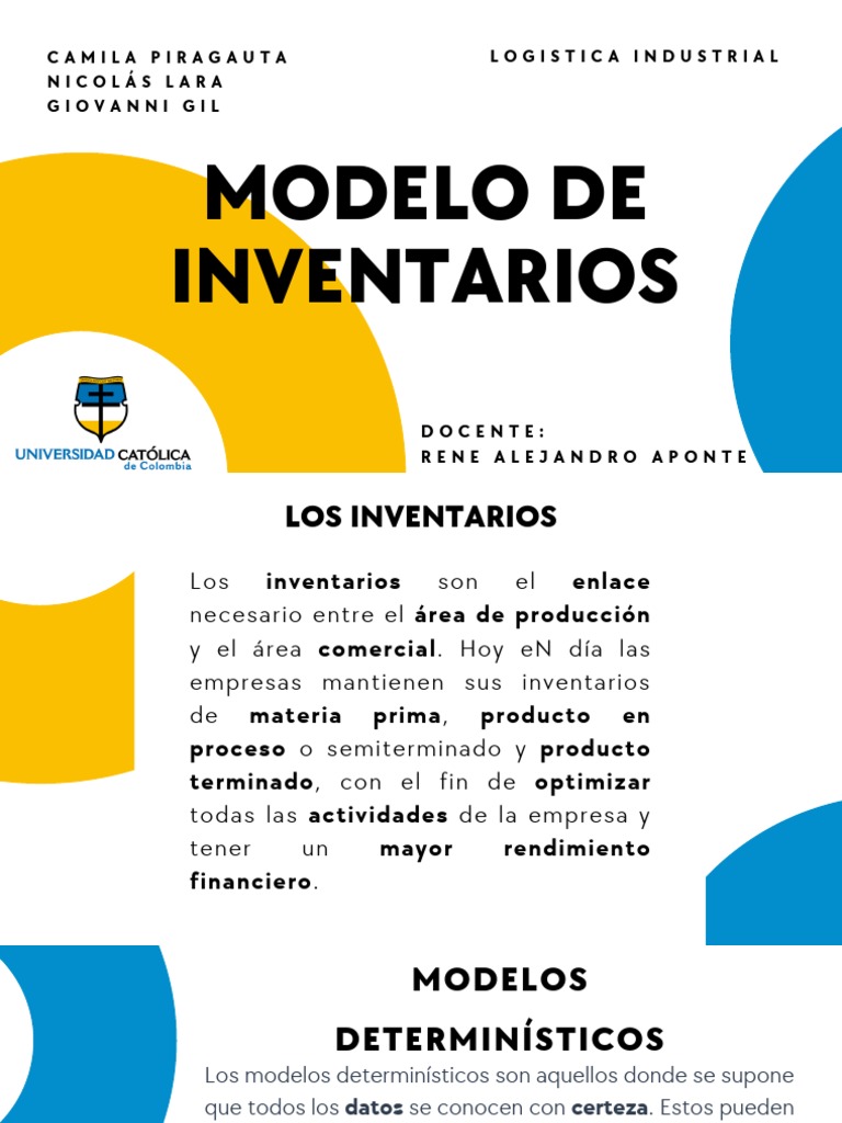 Modelo de Inventarios | PDF | Inventario | Procesos de negocio