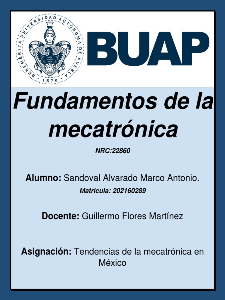 Tendencias de la Mecatrónica en México | PDF | Ingeniería | Automatización