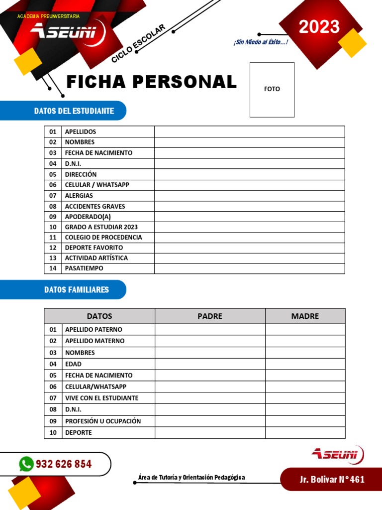 Ficha Personal | PDF