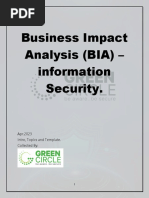Business Impact Analysis (BIA) Template - V1.1 | PDF | Risk | Disaster ...