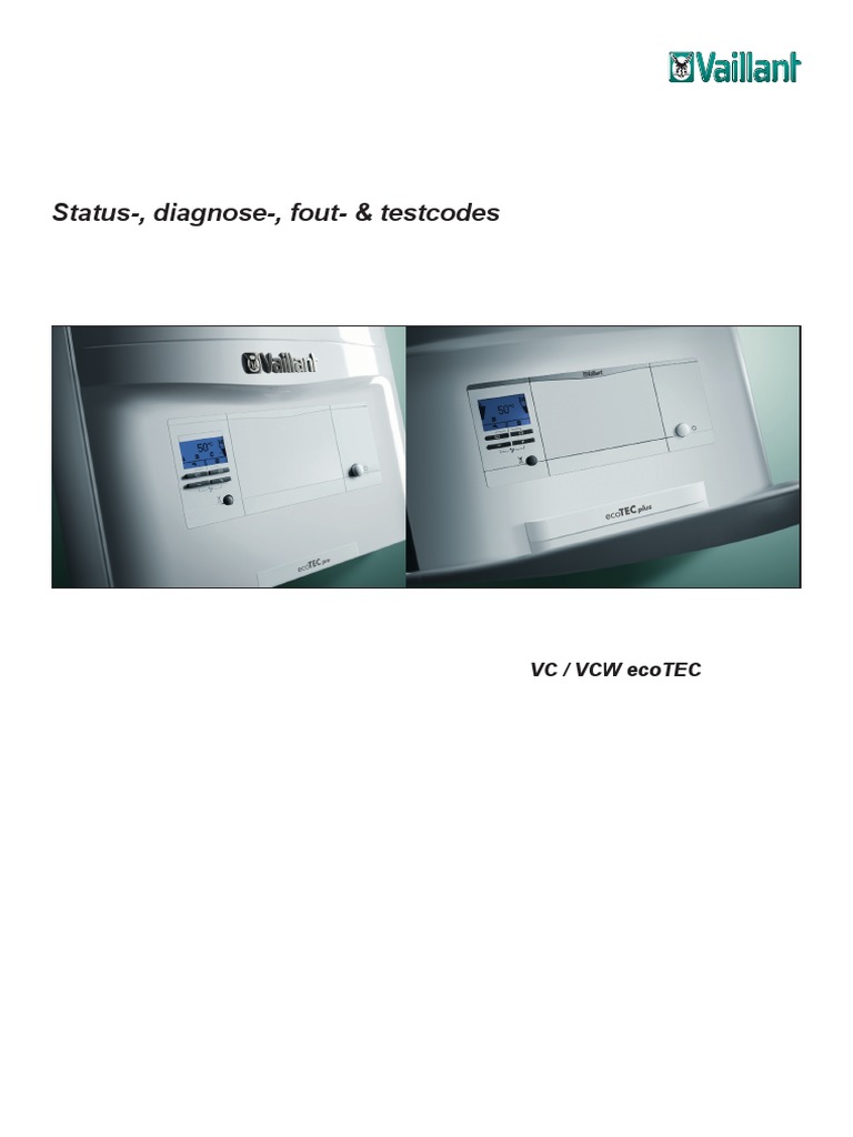 Foutcodes Ecotec Plus Pro 3 720578 | PDF