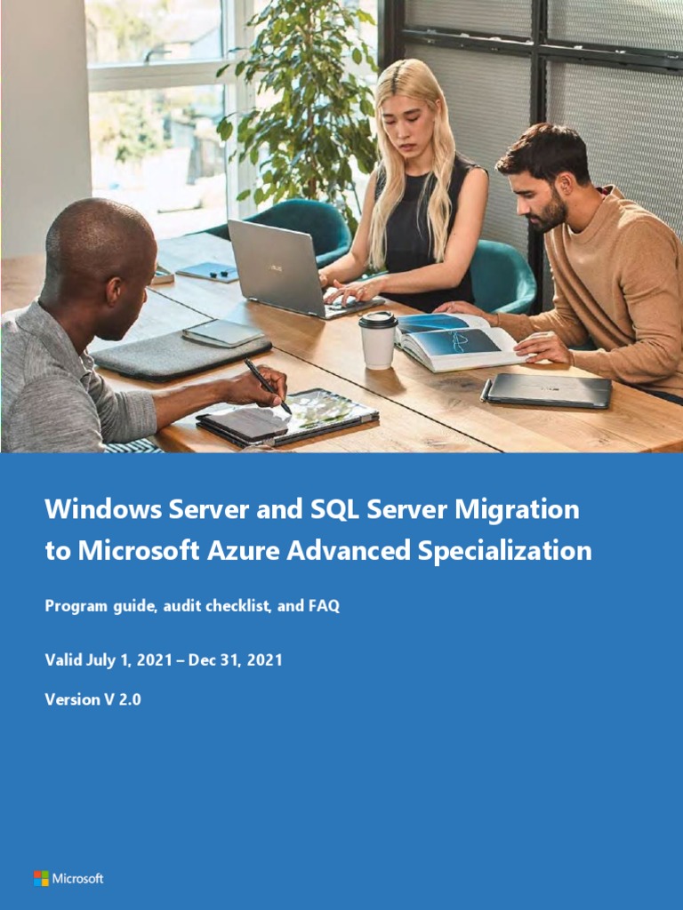 V 2.0 Windows Server and SQL Server Migration Audit Checklist | PDF | Microsoft Azure | Audit