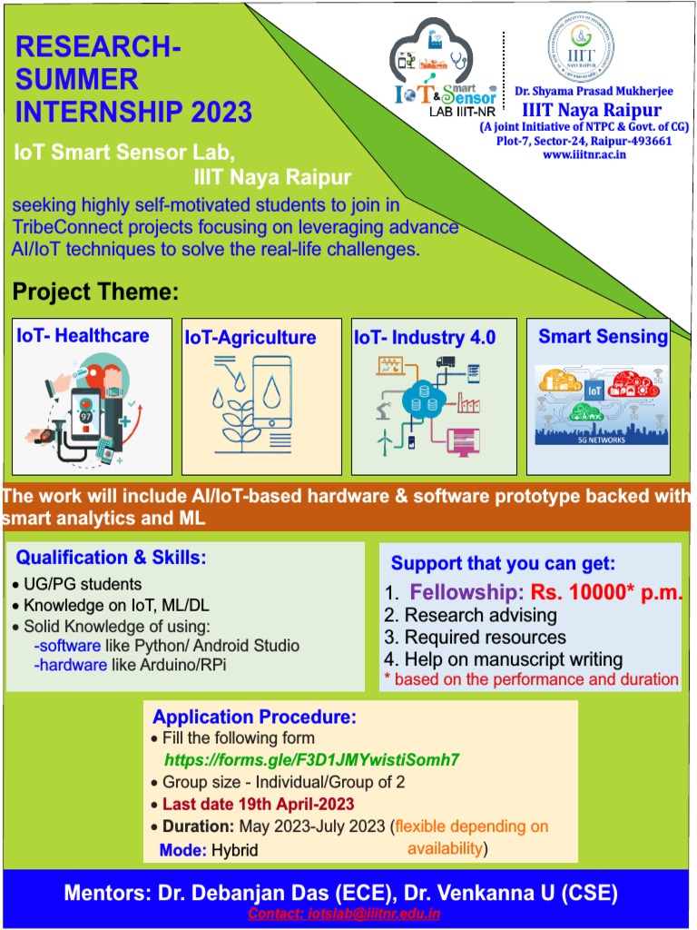 Research-Summer Internship 2023: Project Theme | PDF