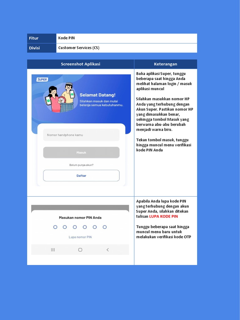 Tutorial - Kode PIN | PDF