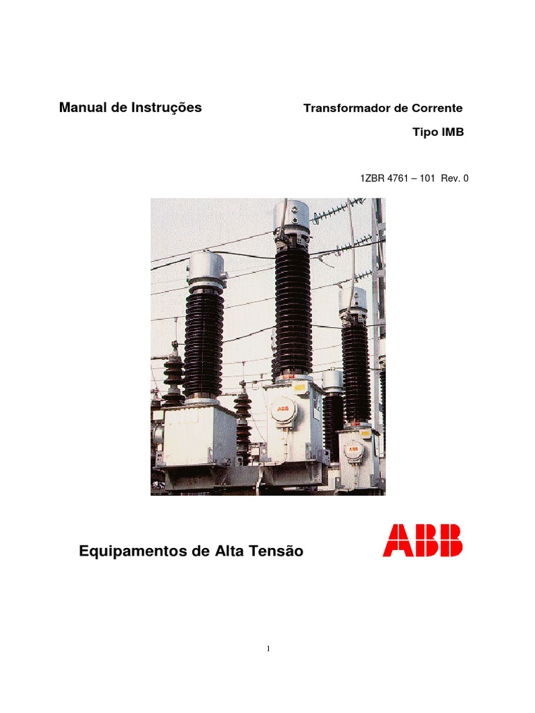 Manual de Transformador de Corrente IMB | PDF | Transformador ...